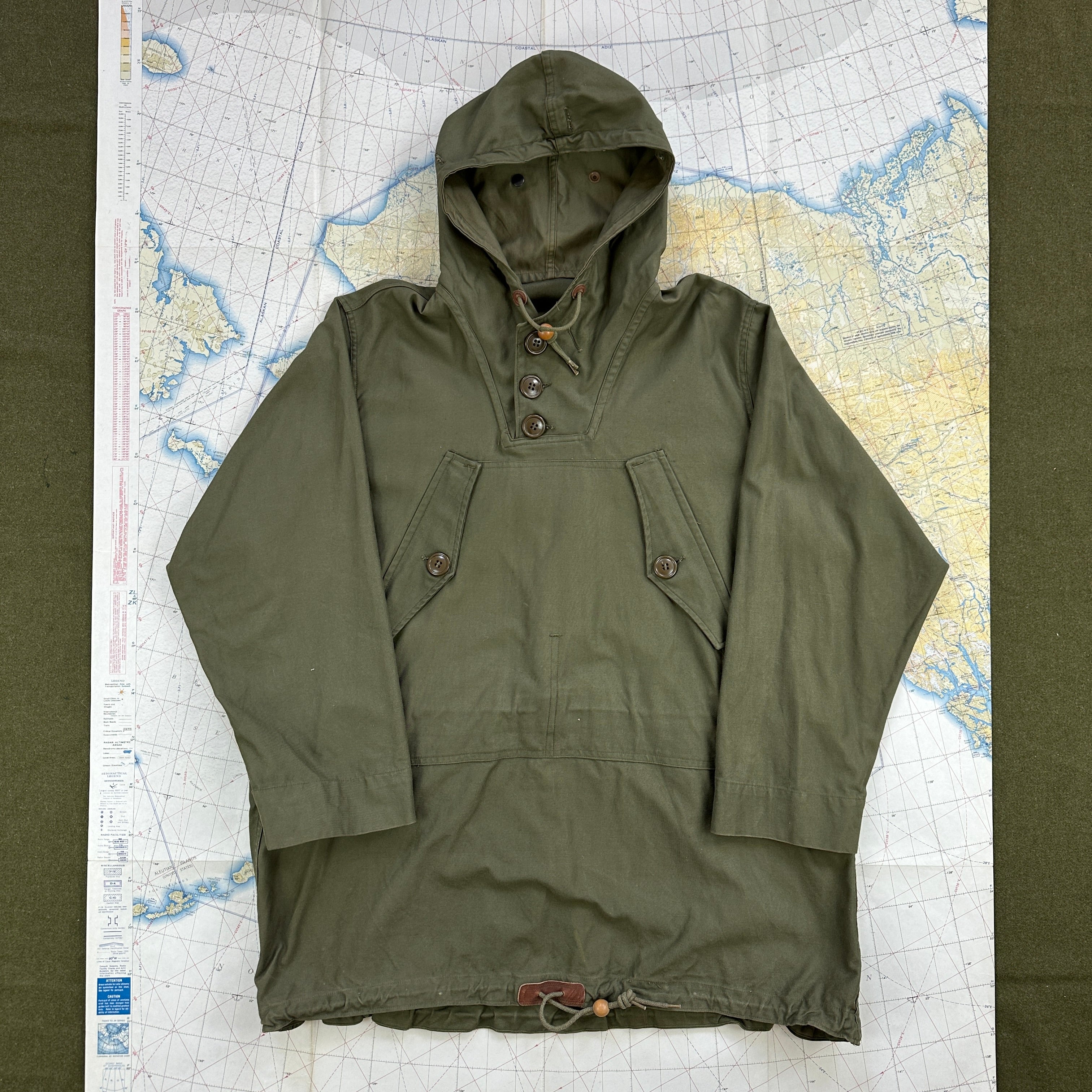 US Army 1943 "Parka, Field, Cotton" Cold Weather Parka Shell - Mint Co ...