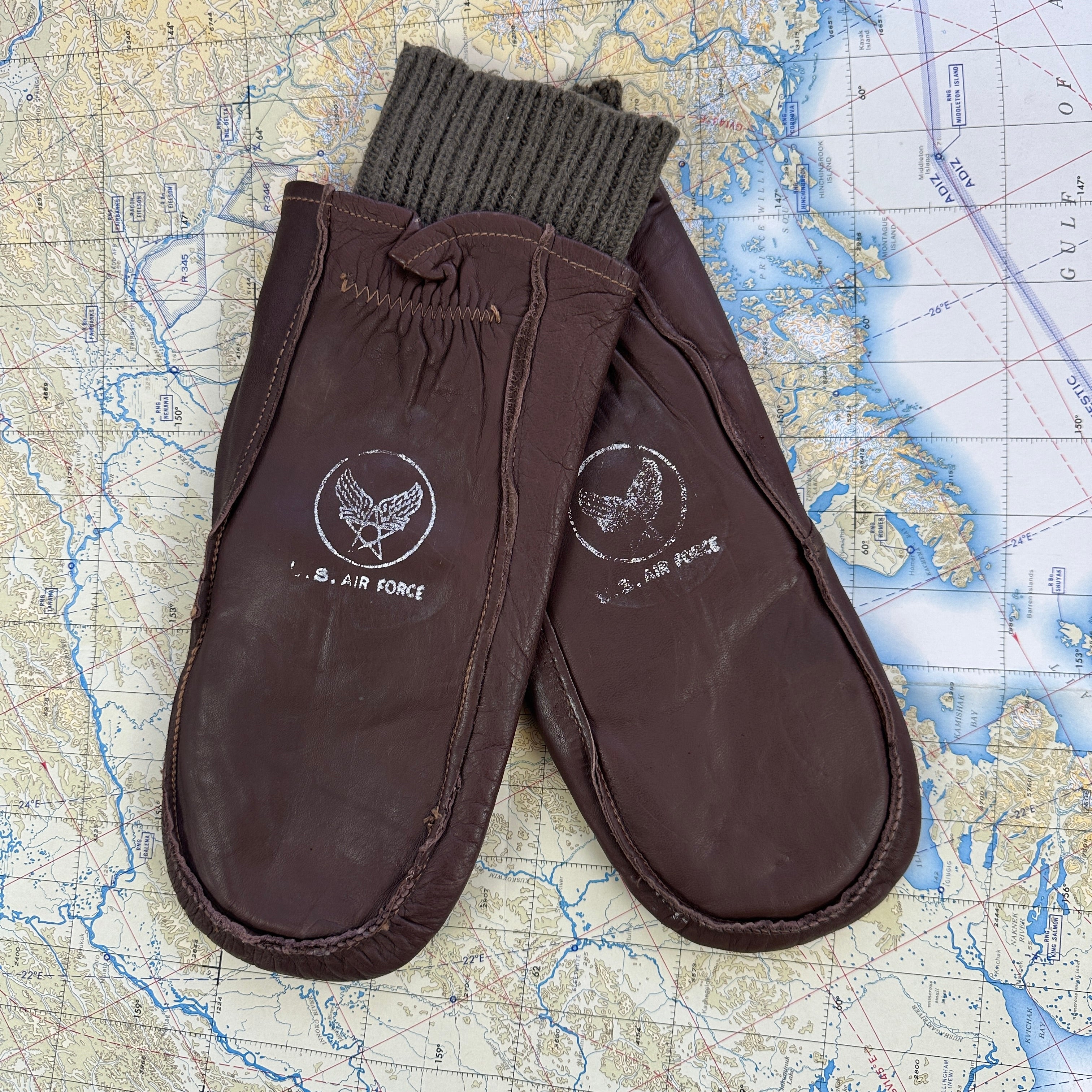 USAF Leather N2 Flight Mittens Deadstock – The Major's Tailor