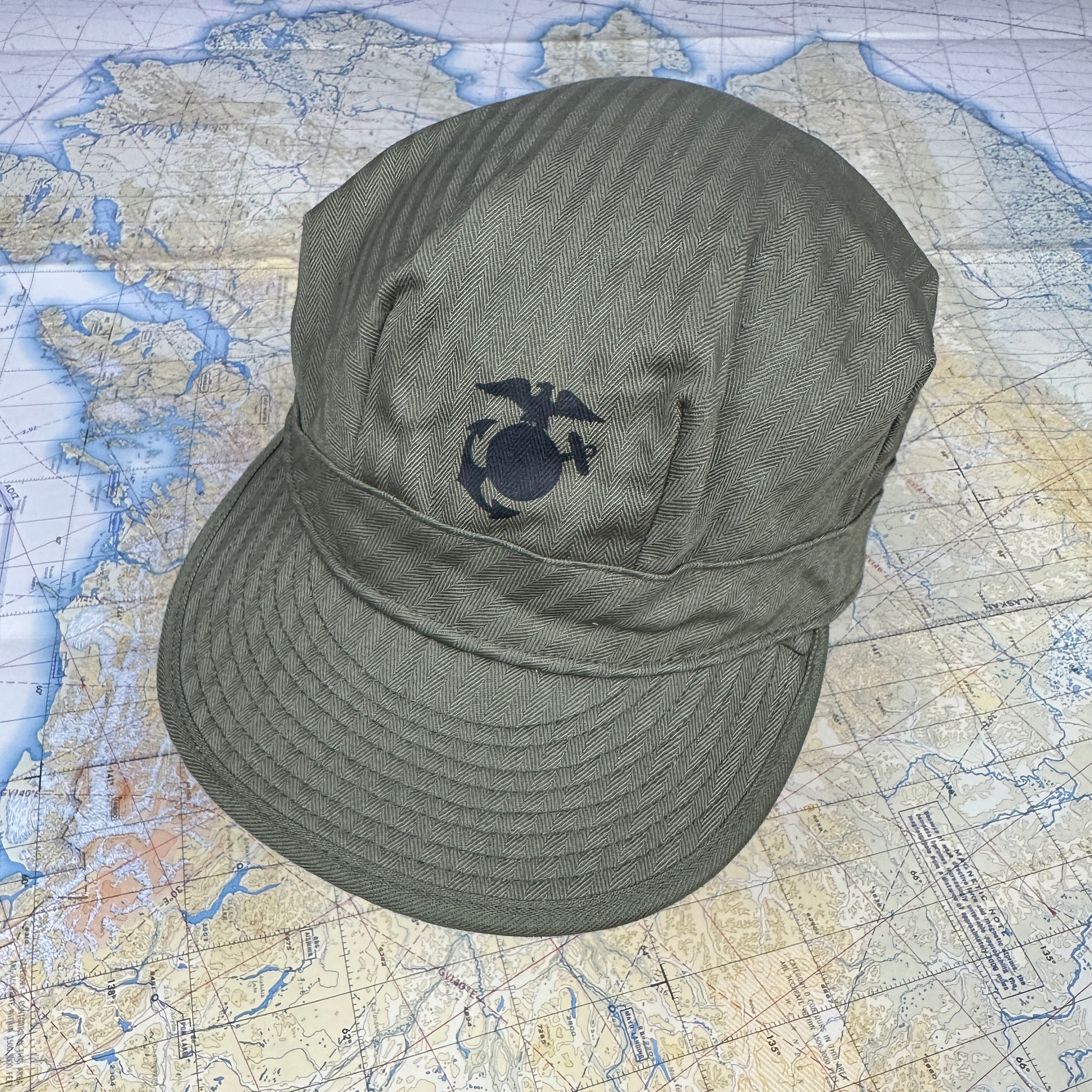 Deadstock USMC WW2 P44 HBT Cap Cover – The Major's Tailor