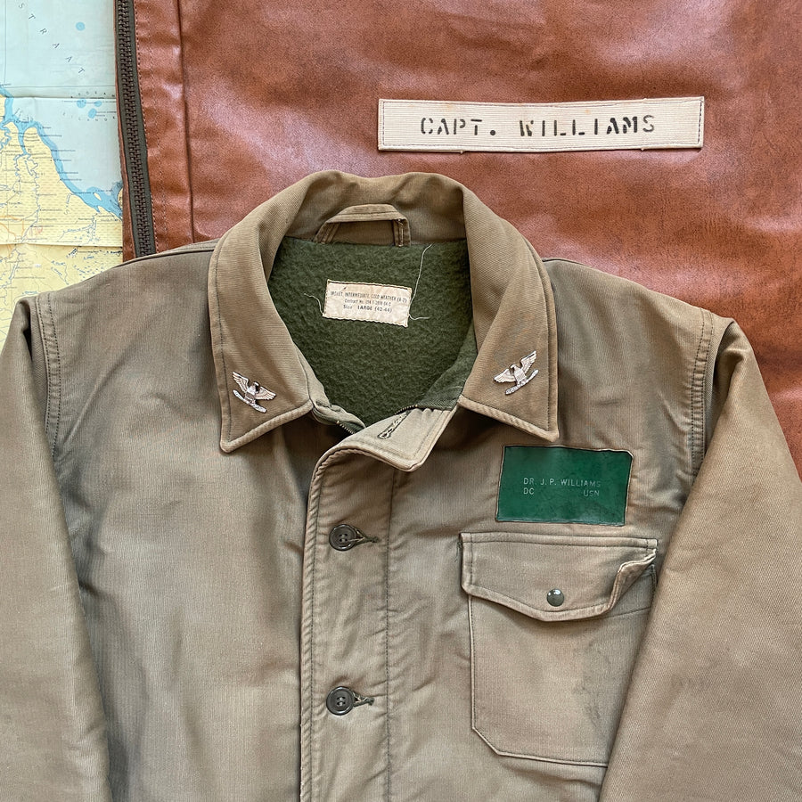 US Navy A2 Deck Jacket Jungle Cloth – The Major's Tailor